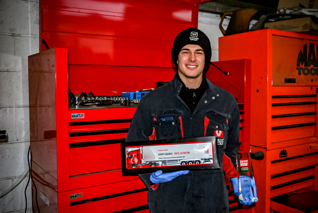 Harry Squires wins Aprentice of the Year - RH Commercial Vehicles